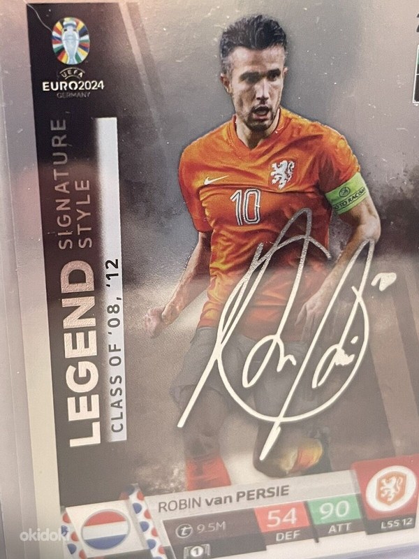 Euro 2024 Topps Van Persie Signature Card - Tallinn - Развлечения и ...