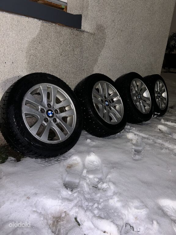 BMW veljed koos naelrehvidega 205/55/R16 - Tartu, Veljed + rehvid – okidoki