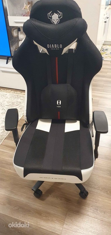 Gaming Chair Diablo X-Player 2.0 Textile King Size: white-bl - Tartu ...